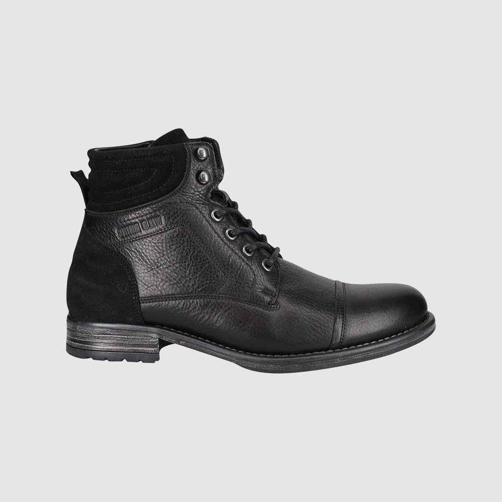 Benson Black - Mens Lace Up Boots - Wild Rhino Shoes
