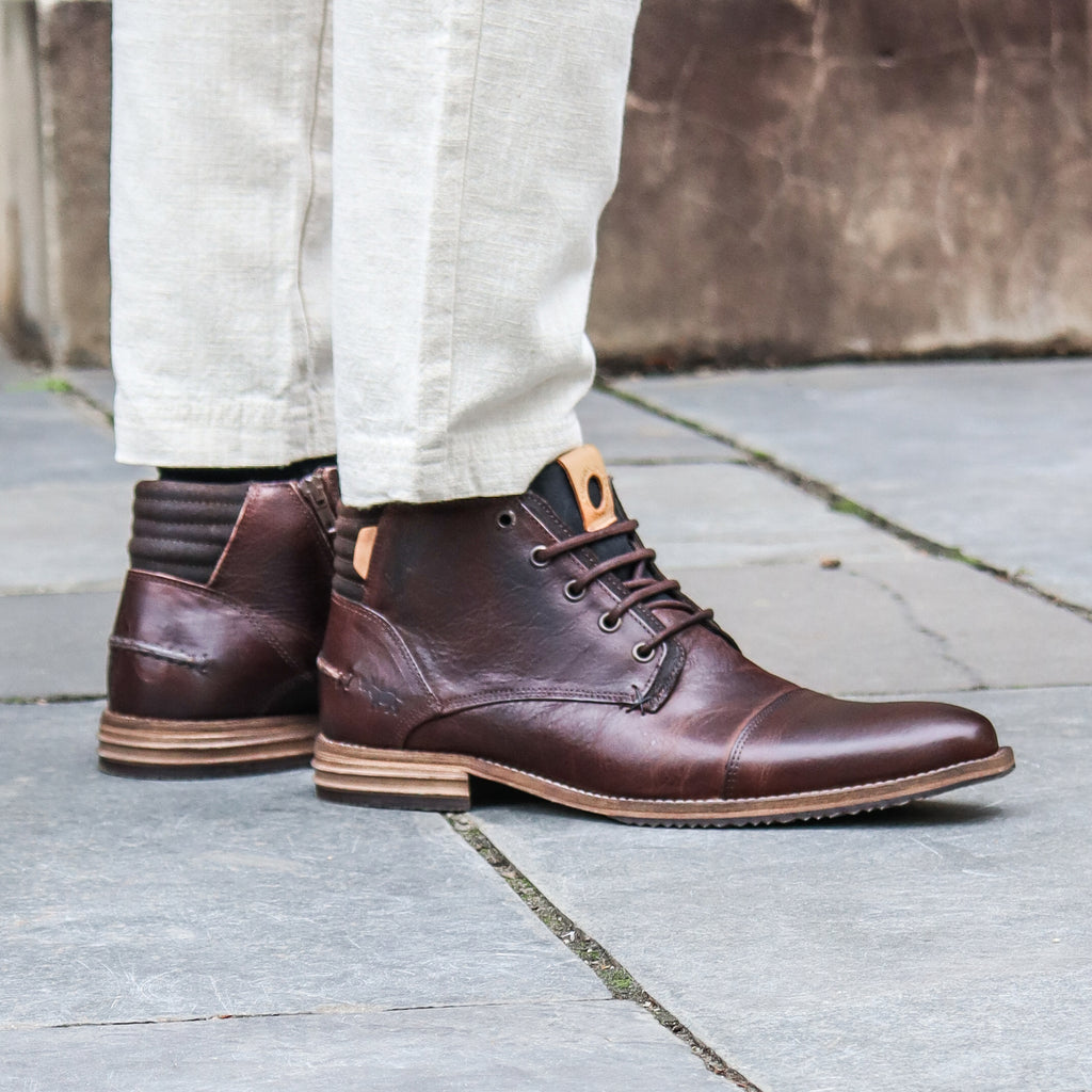 Chambers Dark Brown - Mens Lace Up Boots - Wild Rhino Shoes
