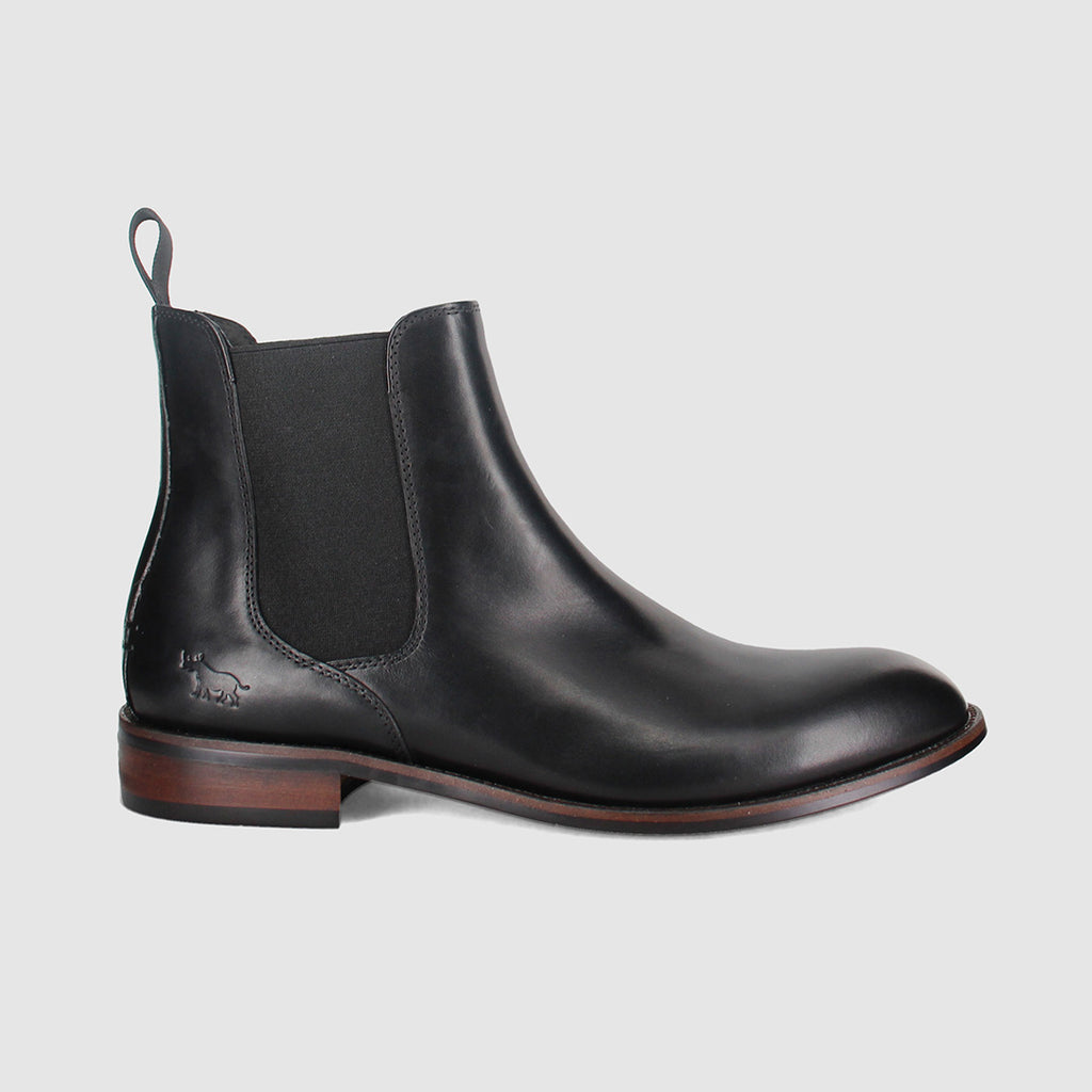 Plymouth Black - Mens Chelsea Boots - Wild Rhino Shoes