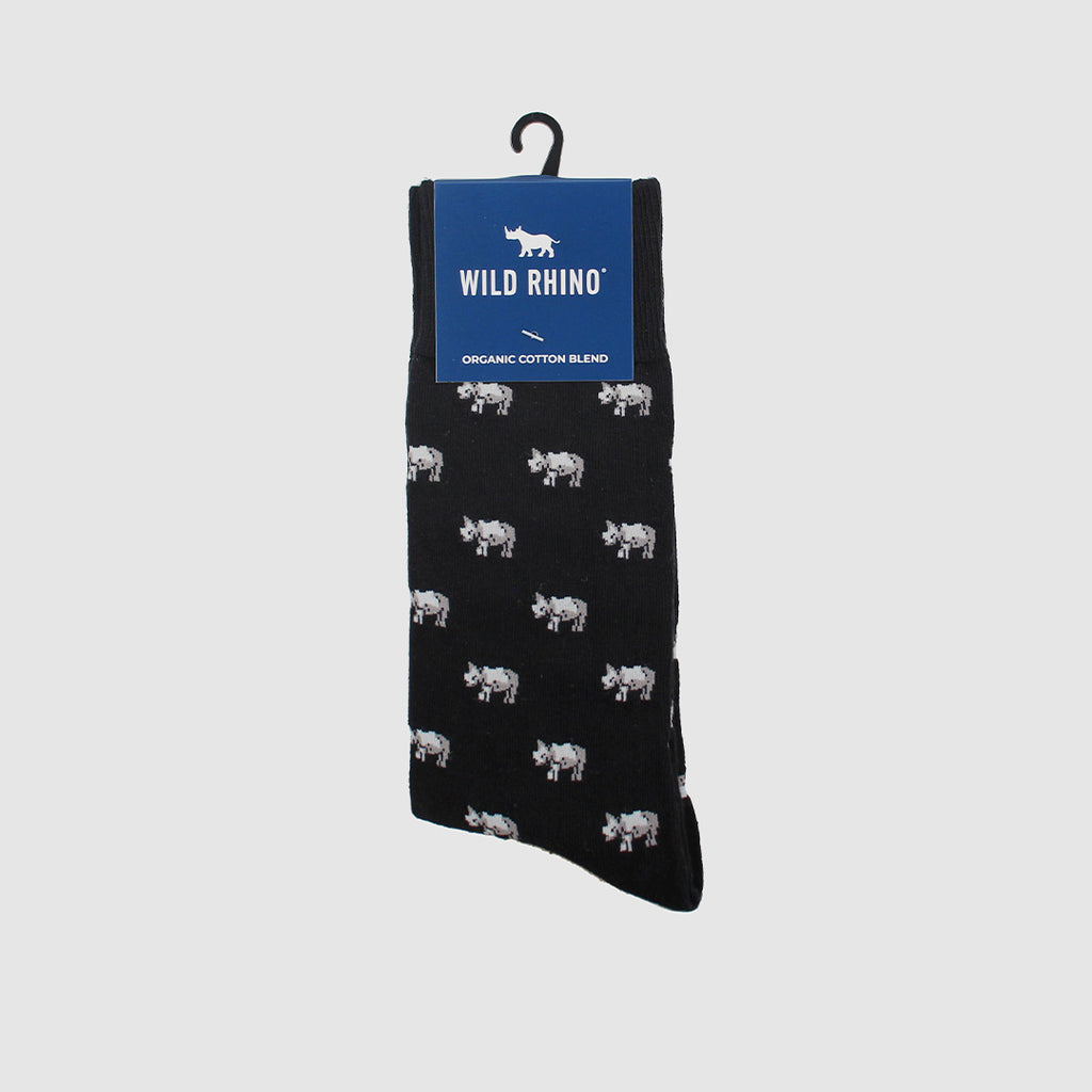 Roy All Over Sock Black - Wild Rhino Shoes