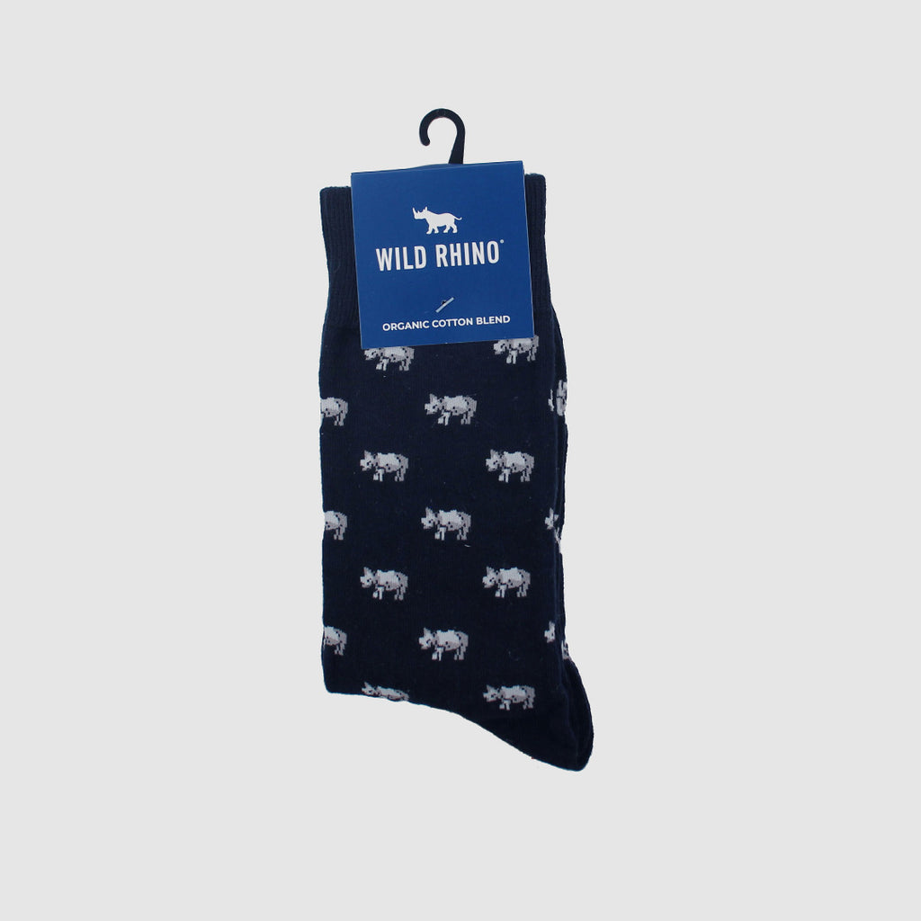 Roy All Over Sock Navy - Wild Rhino Shoes