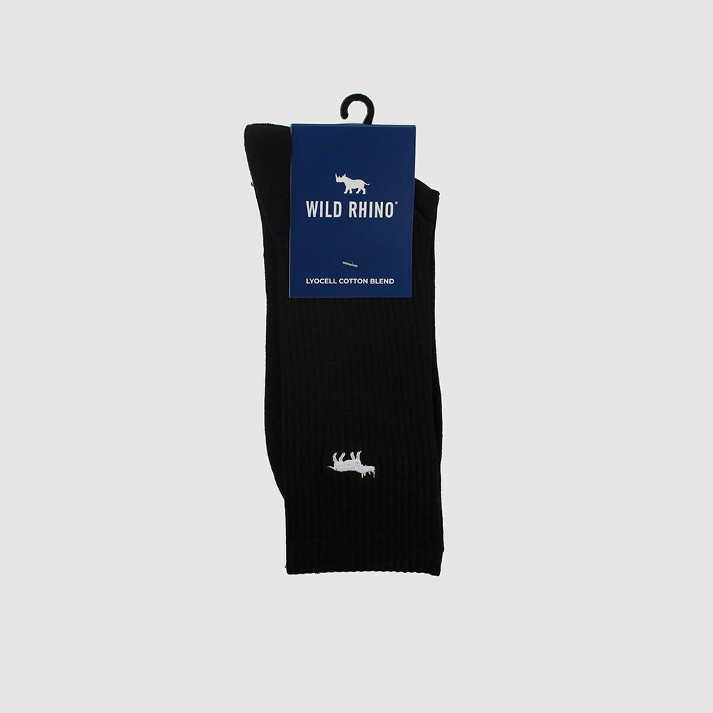 Roy Sneaker Sock Black - Wild Rhino Shoes