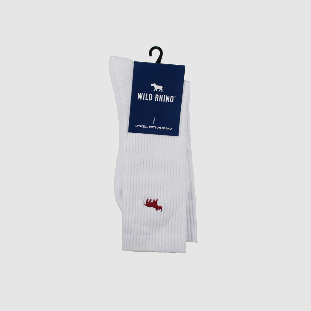 Roy Sneaker Sock White - Wild Rhino Shoes