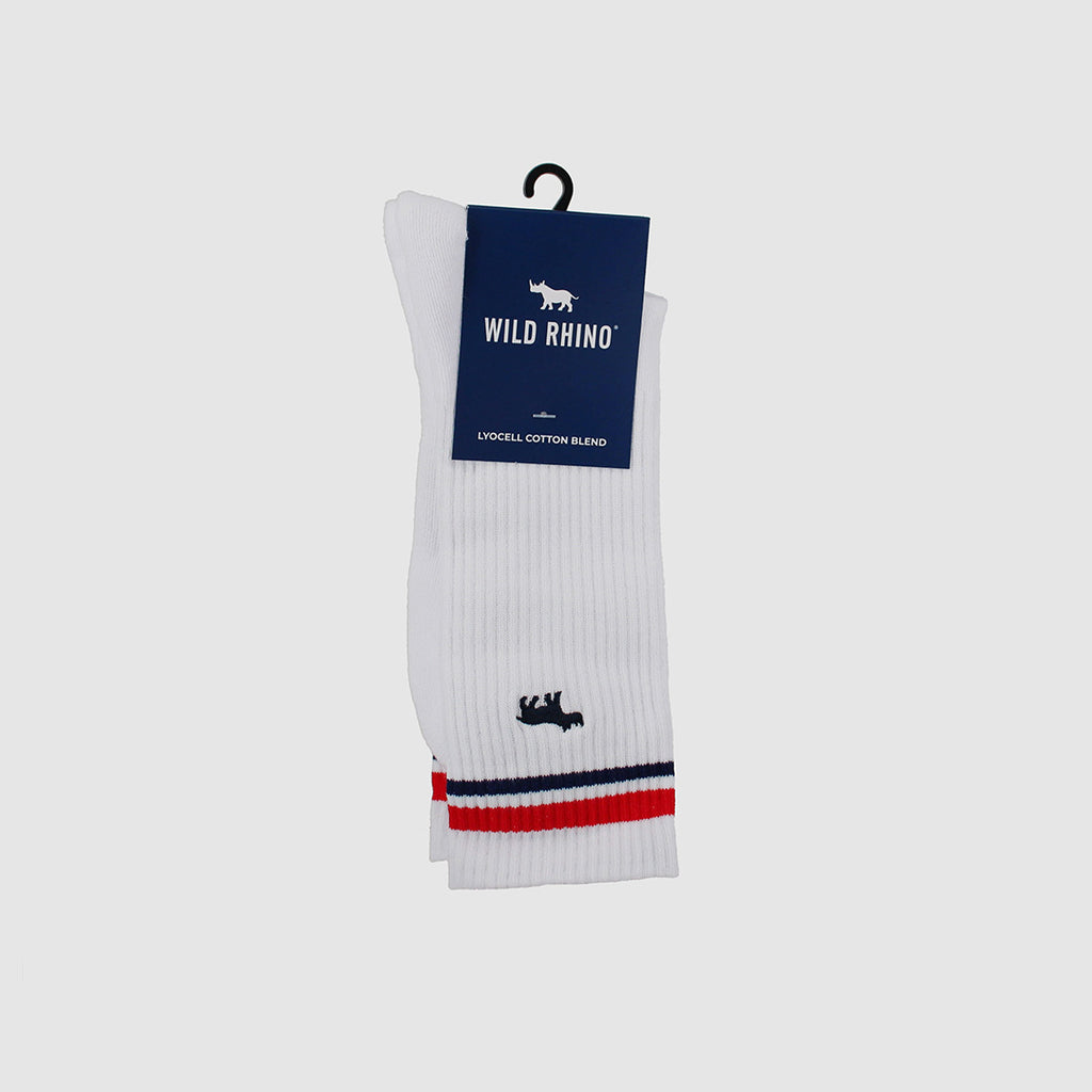 Roy Sport Sock White - Wild Rhino Shoes