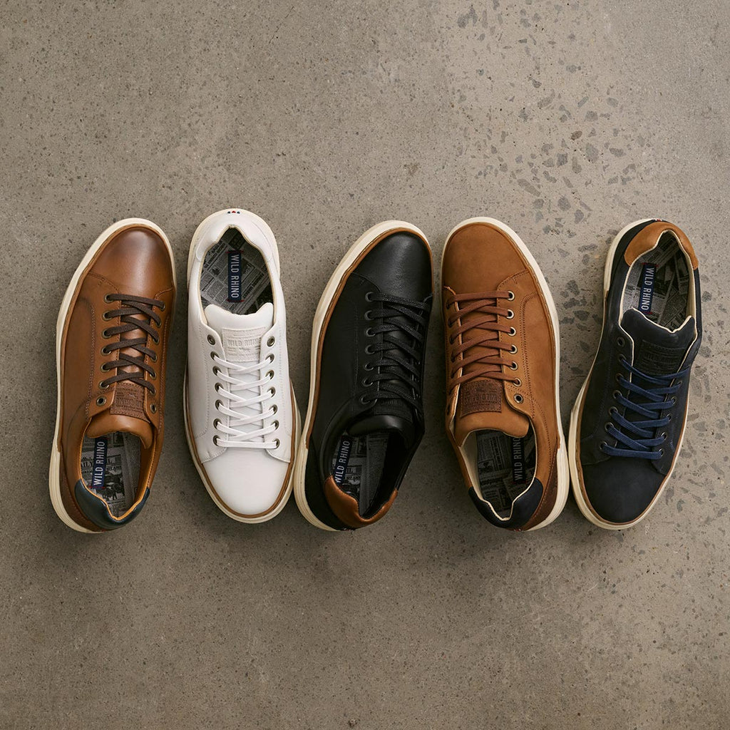 Times White Polished - Mens Casual Shoes - Wild Rhino Shoes
