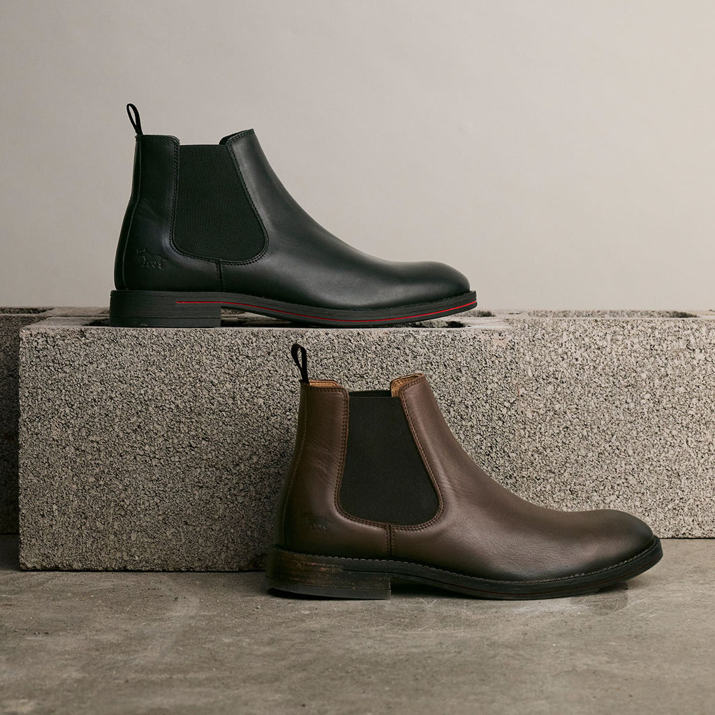 Winner Black - Mens Chelsea Boots - Wild Rhino Shoes