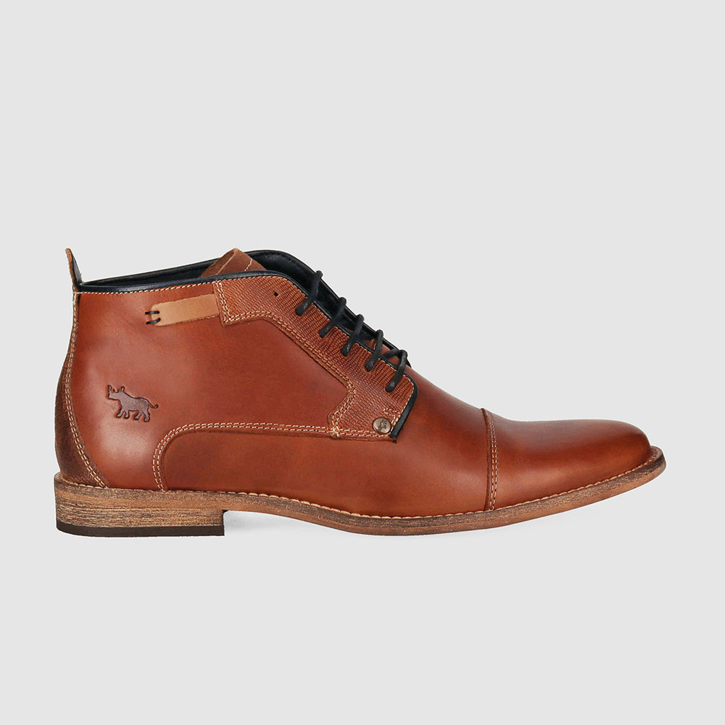 Cheeta Tan - Mens Lace Up Boots - Wild Rhino Shoes